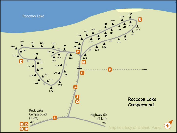Raccoon Lake Ontario Parks Camping