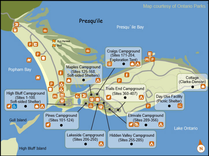 Presquile Ontario Parks Camping